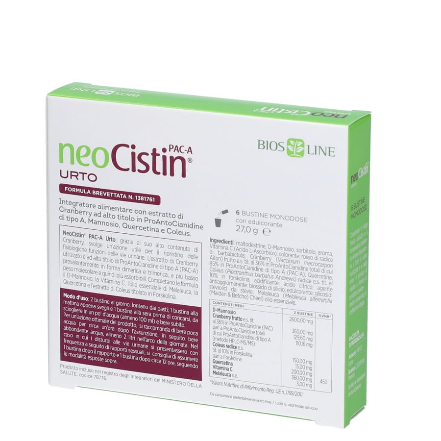 Bios Line NeoCistin Pac-A Urto 6 bustine monodose a solo € 13,86 ...